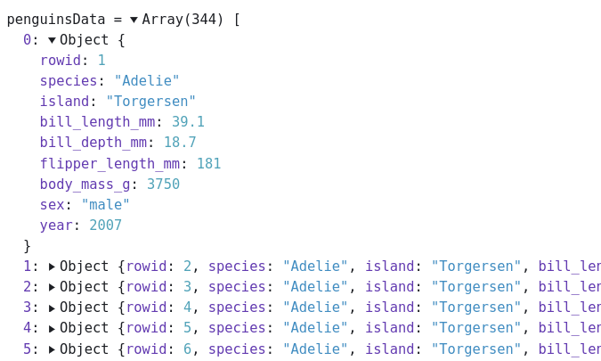Interactive learning using Observable javascript